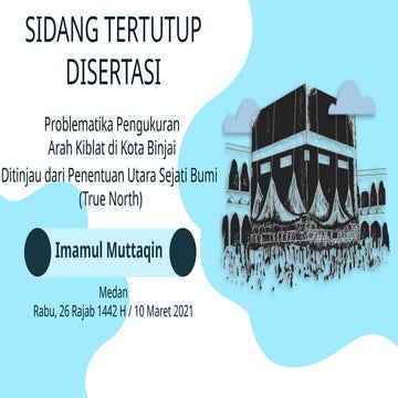 power point ilmu falaq pengukuran arah kiblat menurut utara sejati bumi | PPTX