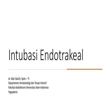 Slide Intubasi Slide IntubasiSlide IntubasiSlide Intubasi Slide ...