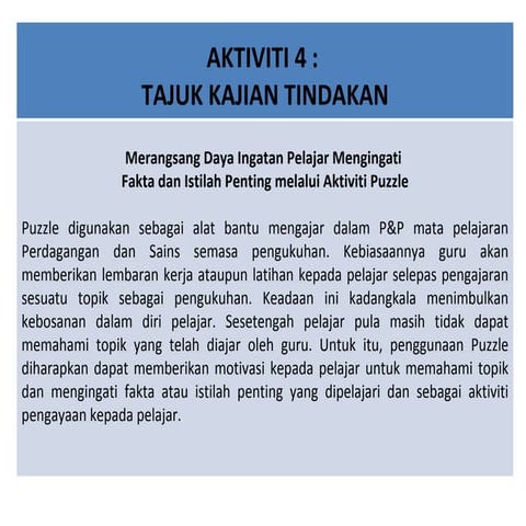 MINI KAJIAN TINDAKAN | PPT