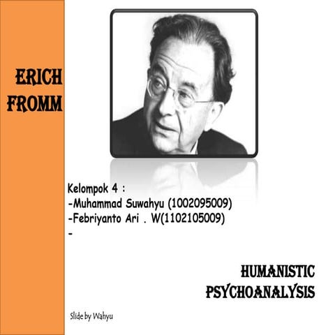 Slide kepribadian erich fromm | PPTX