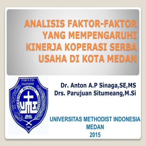 Kinerja koperasi | PPTX