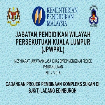 Slide Kompleks Sukan SJKT Ladang Edinburgh | PPT