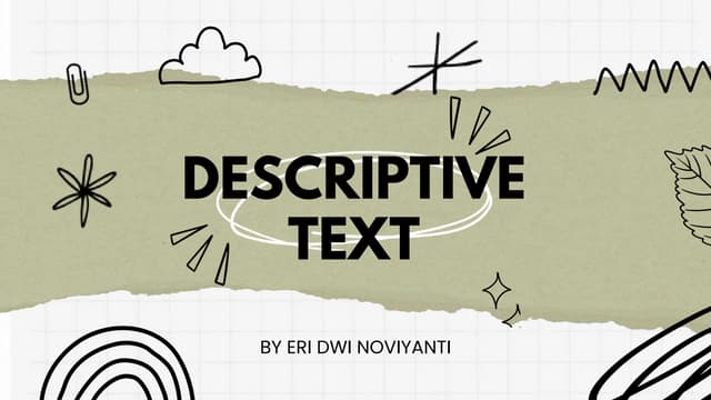 Descriptive text ppt | PPTX