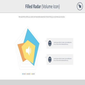 Filled Radar (Volume Icon) chart | PPT