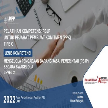 Slide Modul JK Mengelola PBJP secara Swakelola Level 2 - PPK Tipe C.pdf