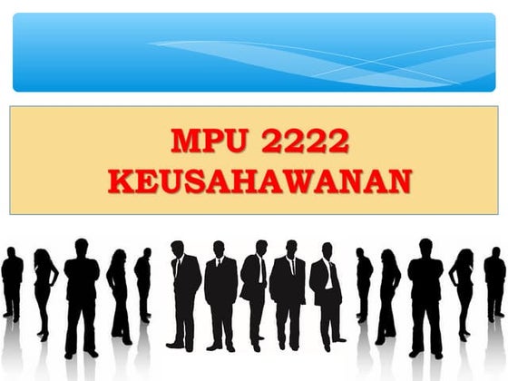 Definisi usahawan dan keusahawanan | PDF