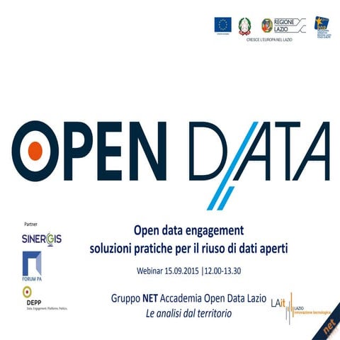Open data engagement: le analisi dal territorio | PDF | Databases | Computer Software and ...