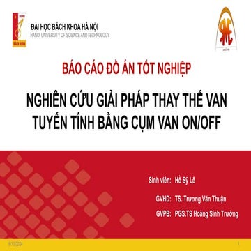 Slide Đồ án tốt nghiệp thay thế van servo bằng 4 van on off | PPTX