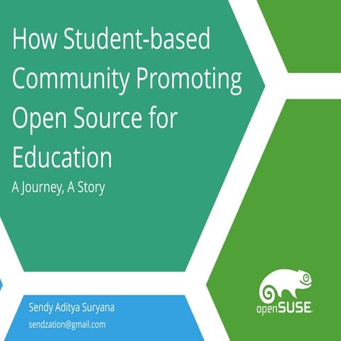 How Student-based Community Promoting Open Source for Education | PPT