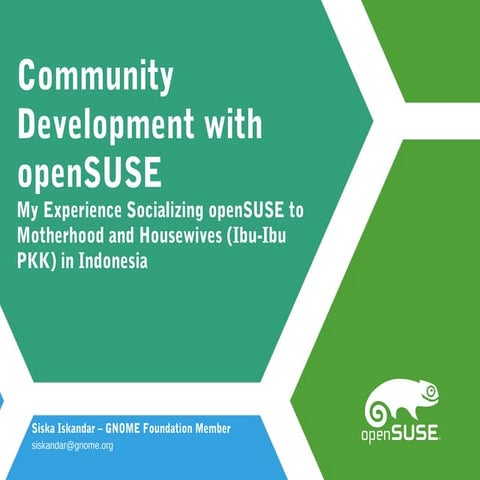 Community Development with openSUSE | PPT