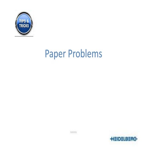 Slides on paper problem | PPTX