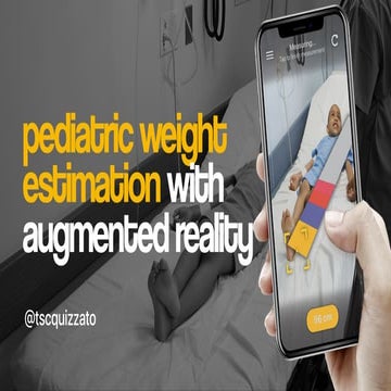 Pediatric Weight Estimation With Augmented Reality | PDF