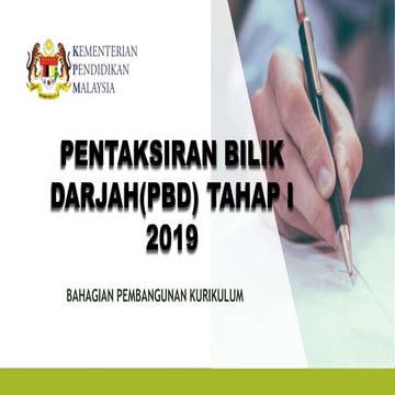Slide Pentaksiran Bilik Darjah (PBD) TAHAP 1 2019.pptx