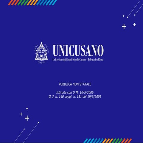 Università degli Studi Niccolò Cusano- Telematica Roma | PPT