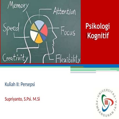 Psikologi Kognitif Kuliah Persepsi Fakultas Psikologi | PPT