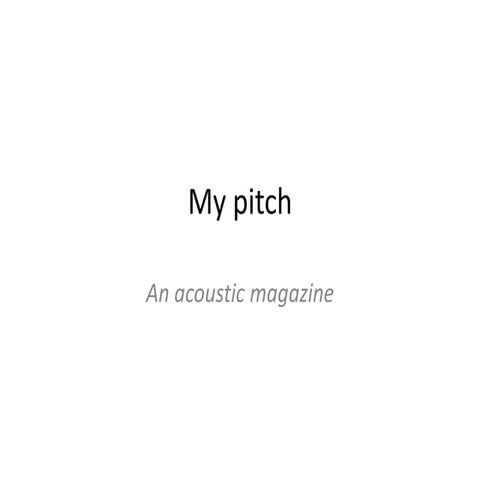 magazine pitch | PPTX