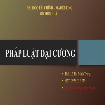 SLIDE PLDC 2024. pháp luật đại cương pdf | PDF