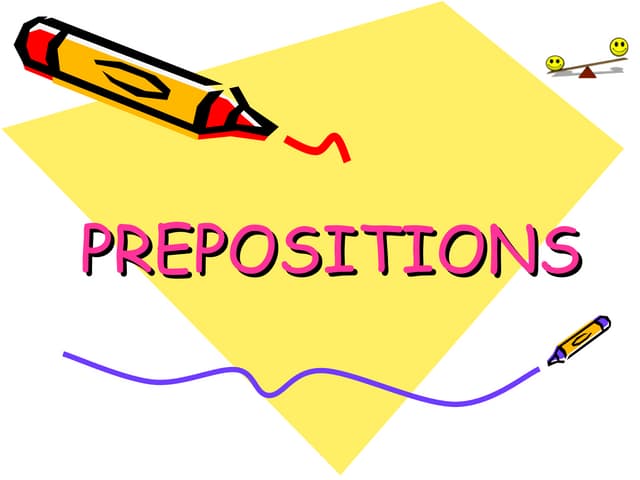 Preposition and its types | PPT
