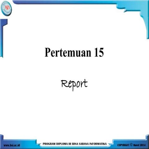 Slide ppbd d3 pertemuan 15 | PPT