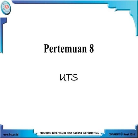 Slide ppbd d3 pertemuan 8 | PDF