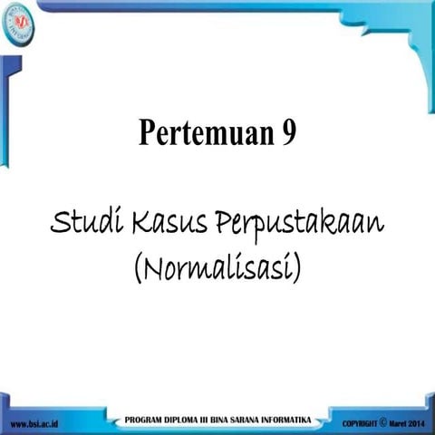 Slide ppbd d3 pertemuan 9 | PDF