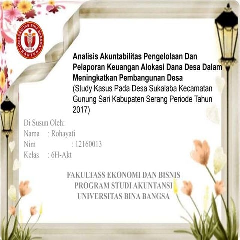 Slide Presentasi Proposal Tesis S2, Universitas Gadjah Mada | PPSX