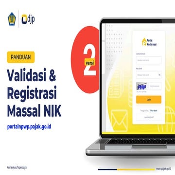 SLIDE PRESENTASI - Panduan Registrasi Massal NIK - Portal NPWP ...