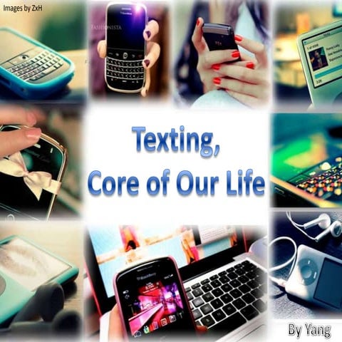 Slide presentation texting | PPT