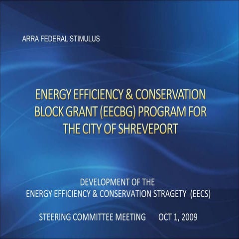 Slide Presentation For Eecbg For Steering Committee | PPT