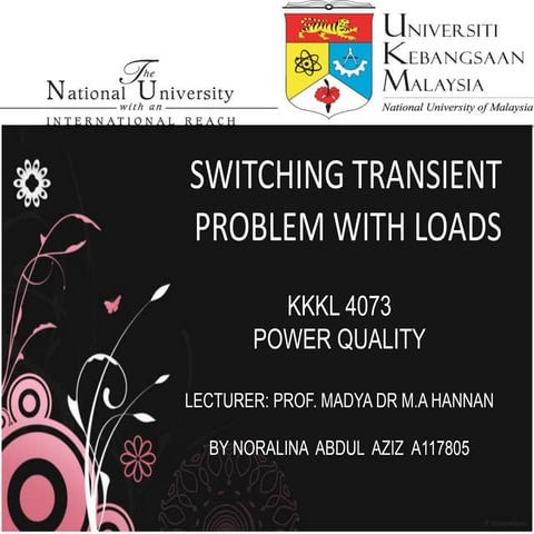 Switching Transient Problem with Loads | PPTX