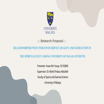 SLIDE PROPOSAL DEFENCE - The University of Malaya's sports facility ...