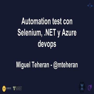 Automation Test Con Selenium Net Y Azure Devops Ppt