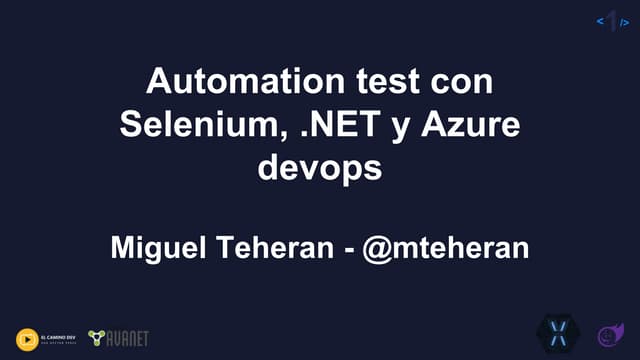 Automation Test Con Selenium Net Y Azure Devops Ppt