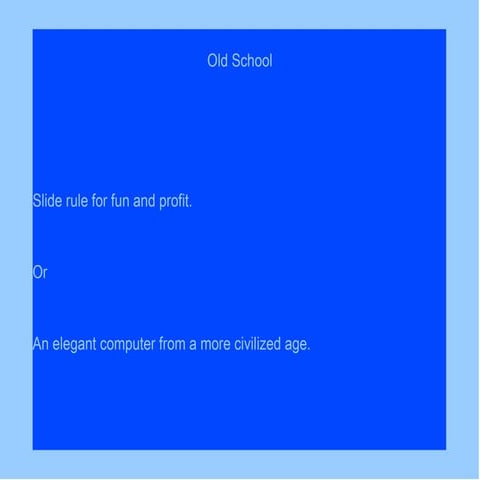 Slide Rule | ODP