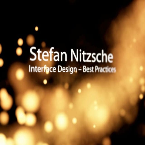 Interface Design Best Practices Ppt