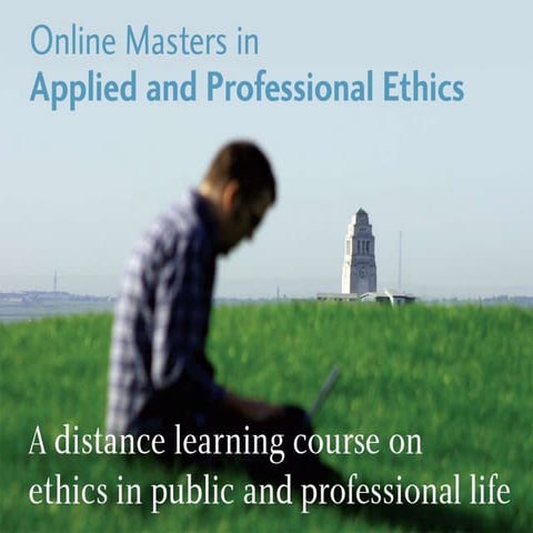 MA in Applied and Professional Ethics presentation | PPTX