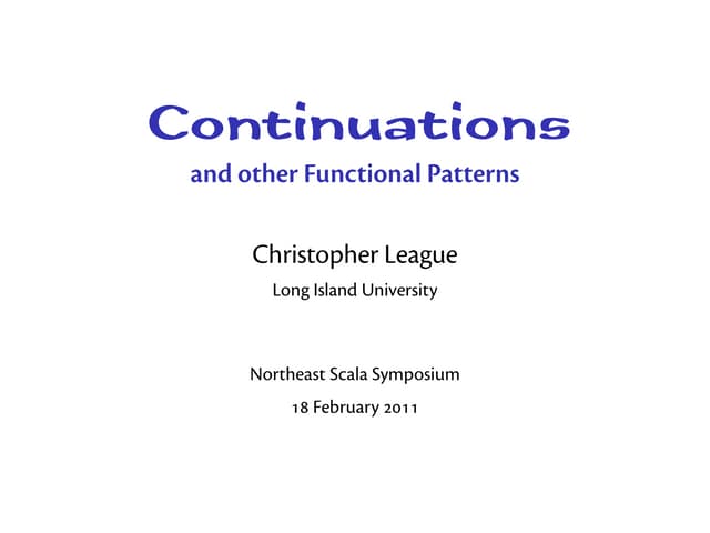 Scala Functional Patterns | PPT Scala Functional Patterns | PPT