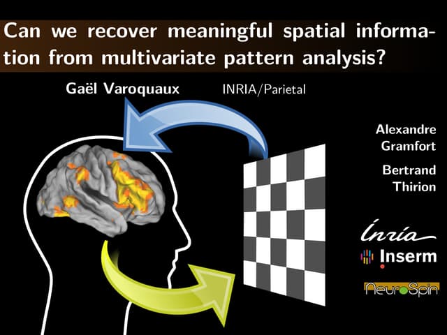 Can we recover meaning full spatial information from multivariate ... Can we recover meaning full spatial information from multivariate ...