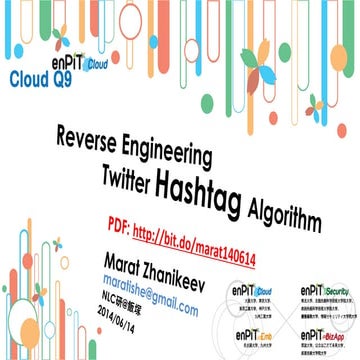 Reverse Engineering Twitter Hashtag Algorithm | PDF