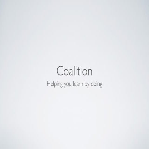 Coalition presentation - SwiftKey | PDF