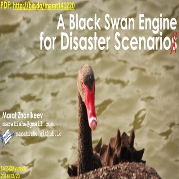 A Black Swan Engine for Disaster Scenarios | PPT