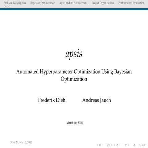 apsis - Automatic Hyperparameter Optimization Framework for Machine ...