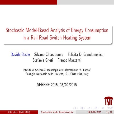 Stochastic Model Based Analysis Of Energy Consumption In A Rail Road