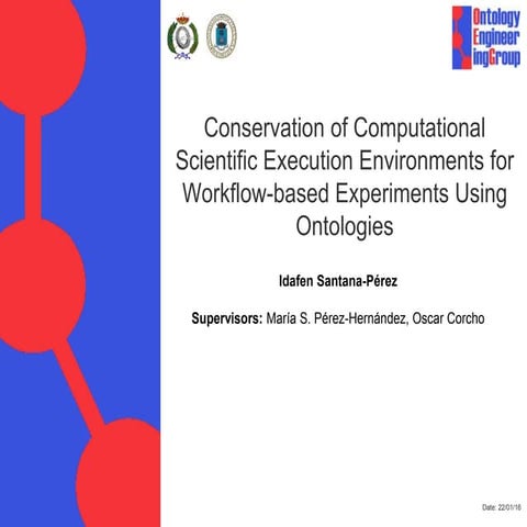 Phd Thesis Conservation Of Computational Scientific Execution Environments For Workflow Based 