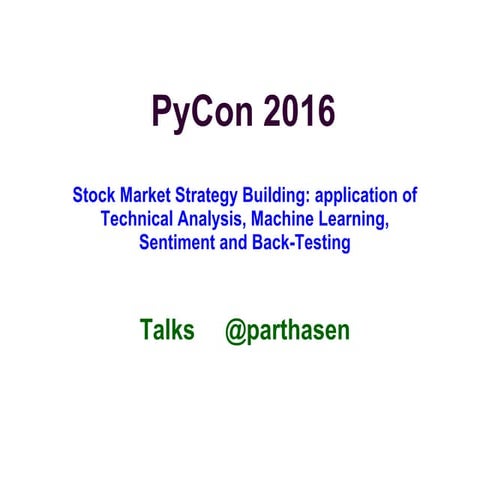 Slides for PyCon2016 | PPT