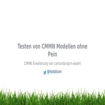 Testen von CMMN Modellen | PPT