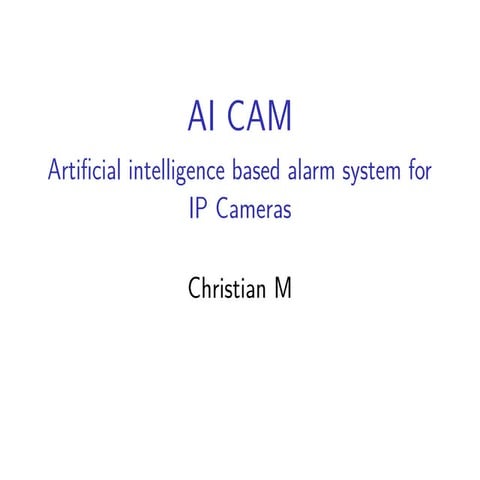 AI CAM | PDF