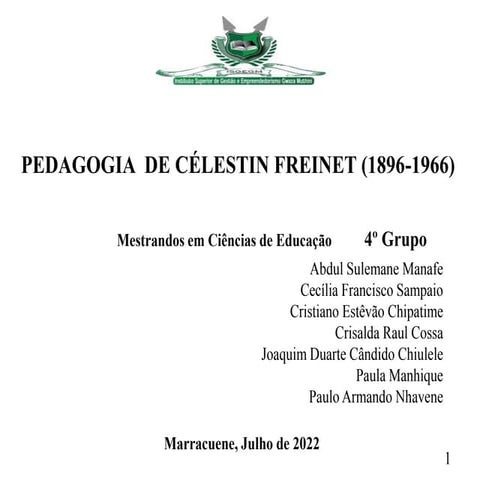 Celestin Freinet | PPTX