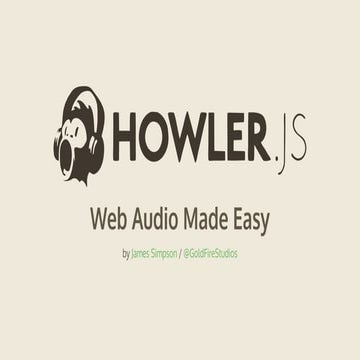 Web Audio Made Easy With Howler Js