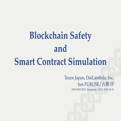 Blockchain And Smart Contract Simulation Ppt